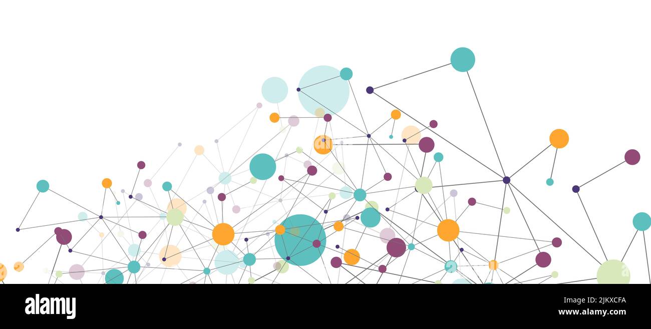 Line points connections geometric abstract background for wallpaper ...