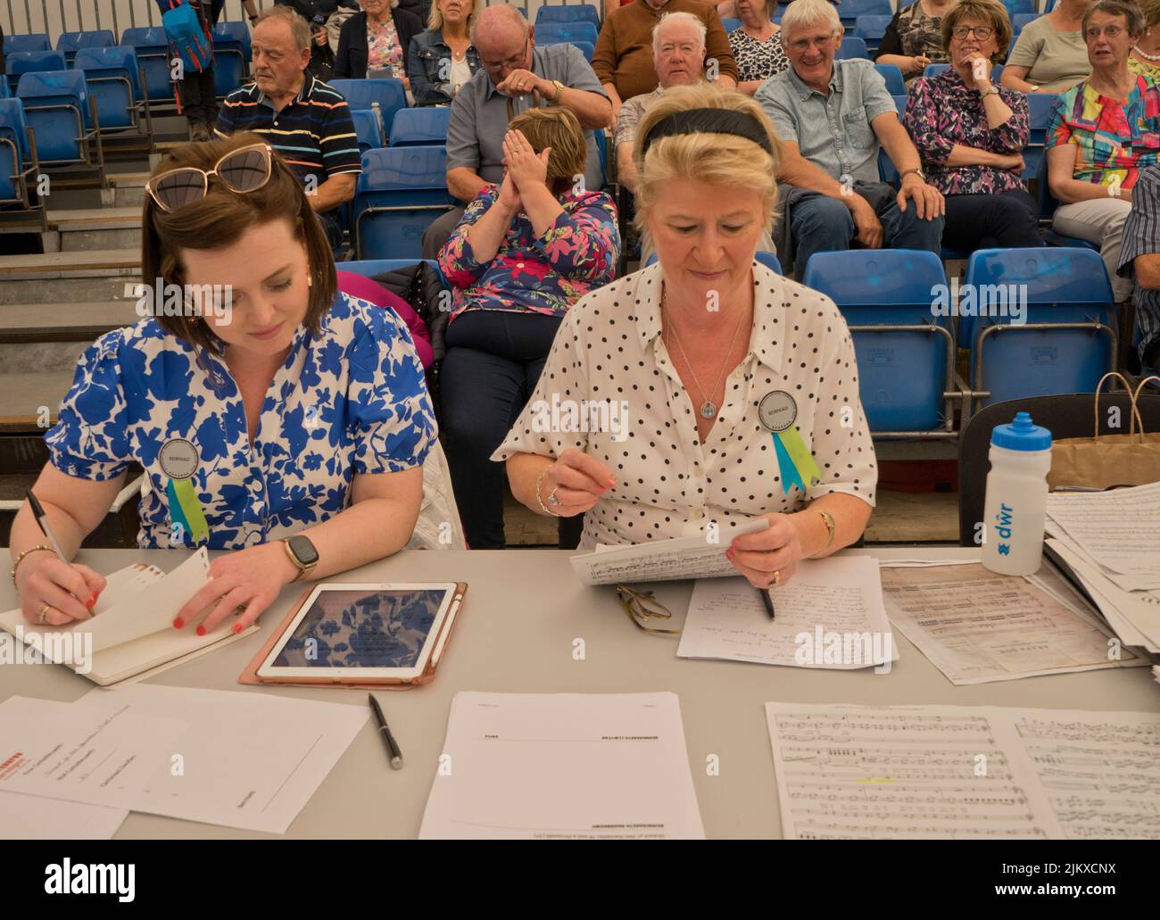 Choir singers, performers and visitors at the National Eisteddfod ...