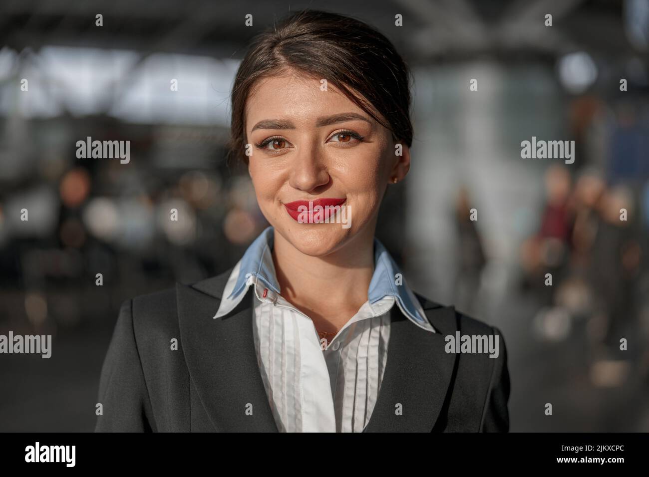 Plane air hostess hi-res stock photography and images - Alamy
