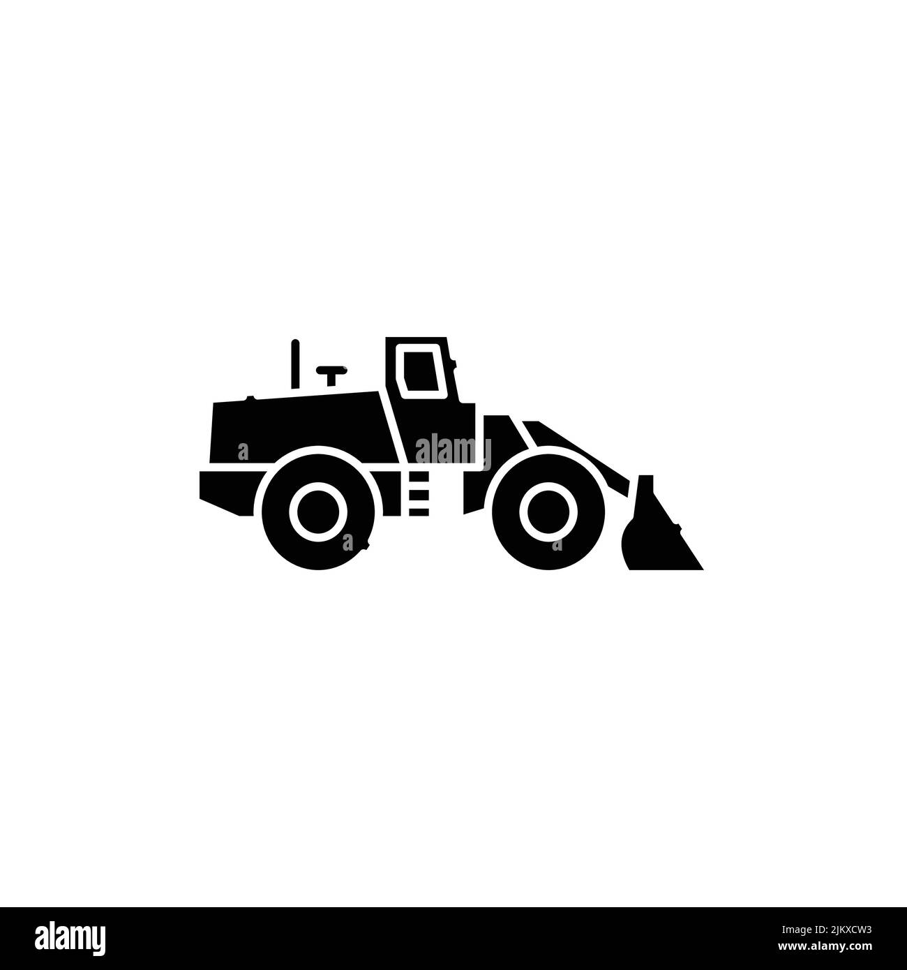 Grader sign olor line icon. Road construction. Pictogram for web page ...