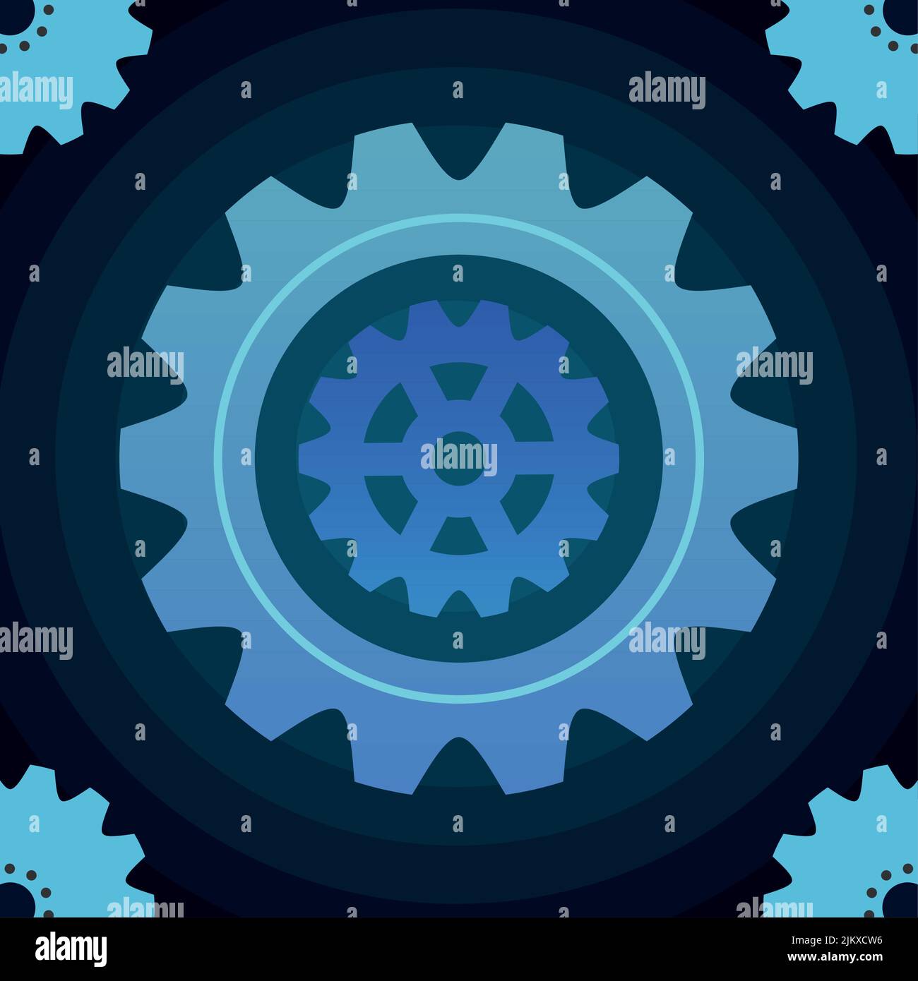 gears cog flat design Stock Vector Image & Art - Alamy