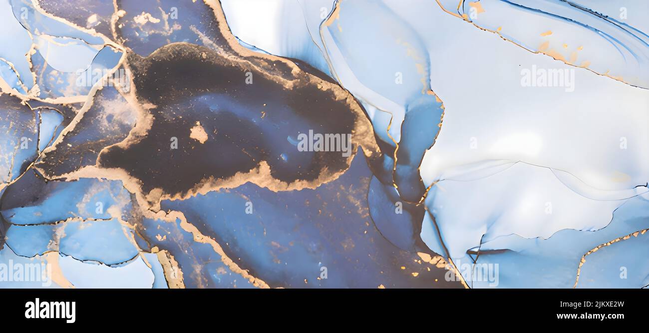An abstract bluish marble texture background Stock Photo - Alamy