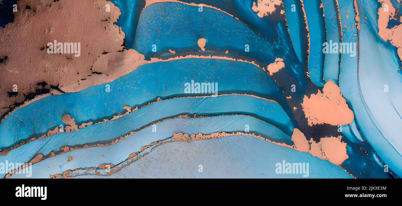 Abstract bluish marble texture hi-res stock photography and images - Alamy