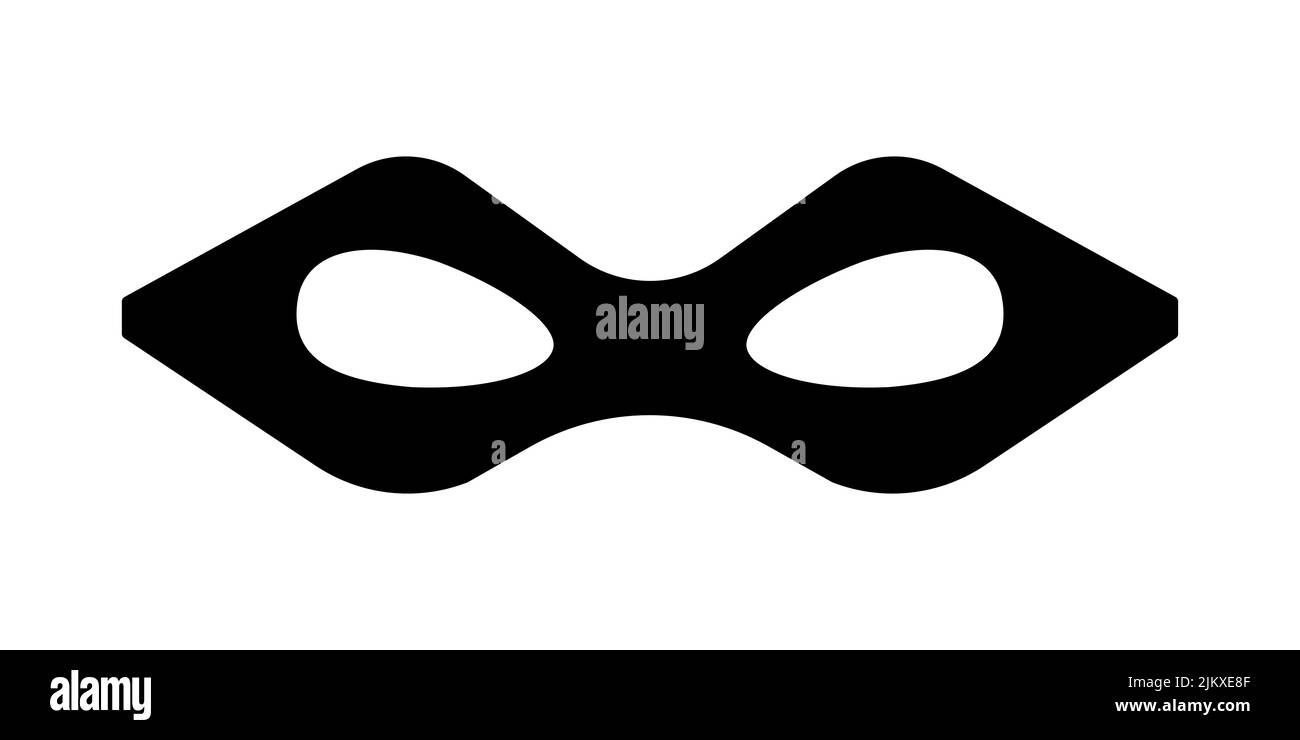 Mask bad superhero carnival or masquerade villain vector icon Stock ...