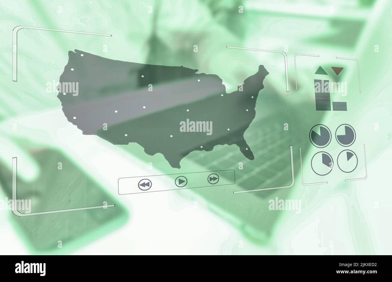 Distribution network map united states hi-res stock photography and ...