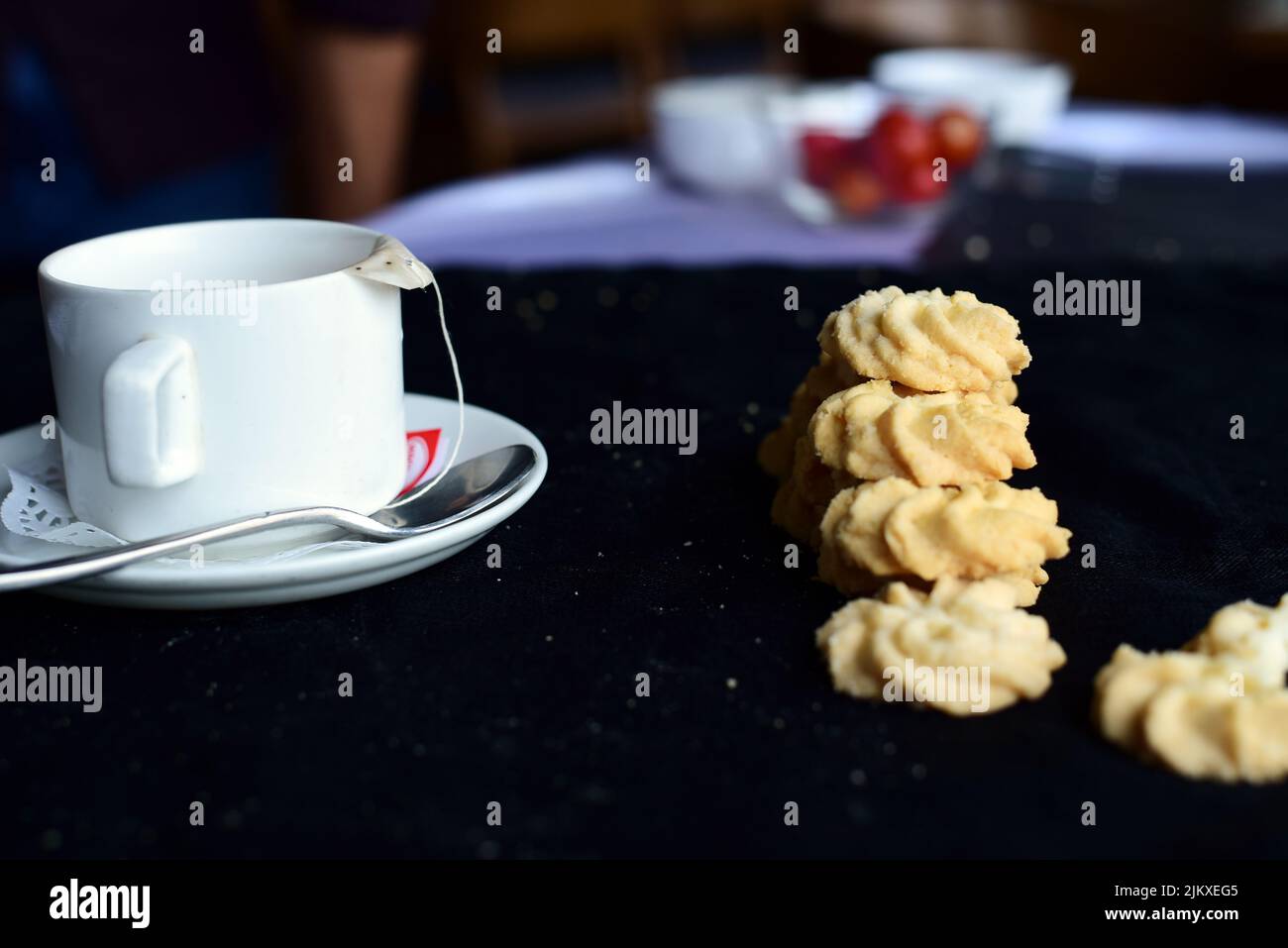 Biscuits table hi-res stock photography and images - Alamy