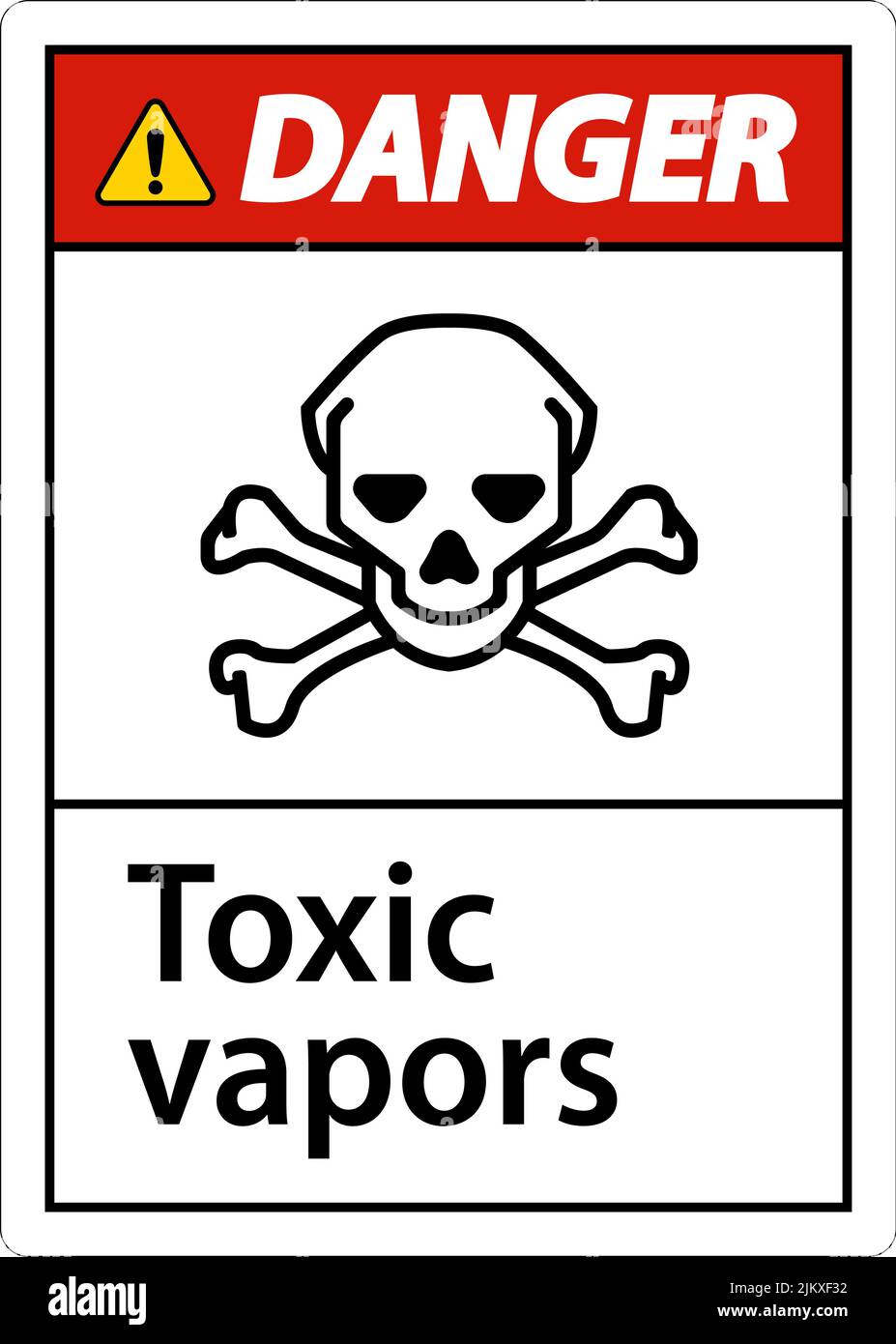 Danger Toxic Vapors Sign On White Background Stock Vector Image & Art ...