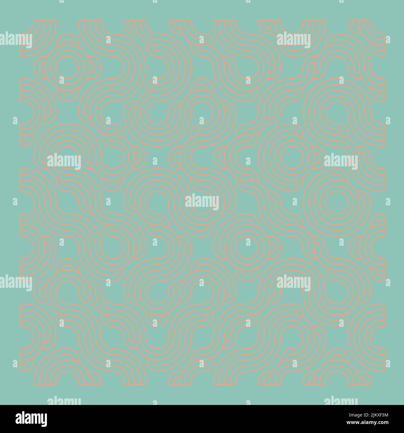 Random color rounded truchet tiling illustration Stock Vector Image ...