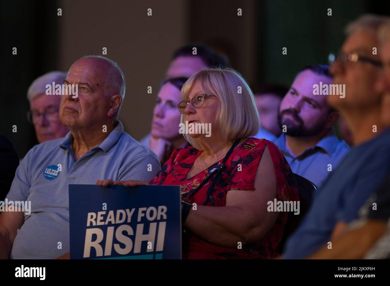 Cardiff, Wales, UK. 3rd Aug, 2022. Conservative party members during ...