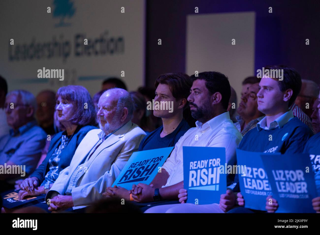 Cardiff, Wales, UK. 3rd Aug, 2022. Conservative party members during ...