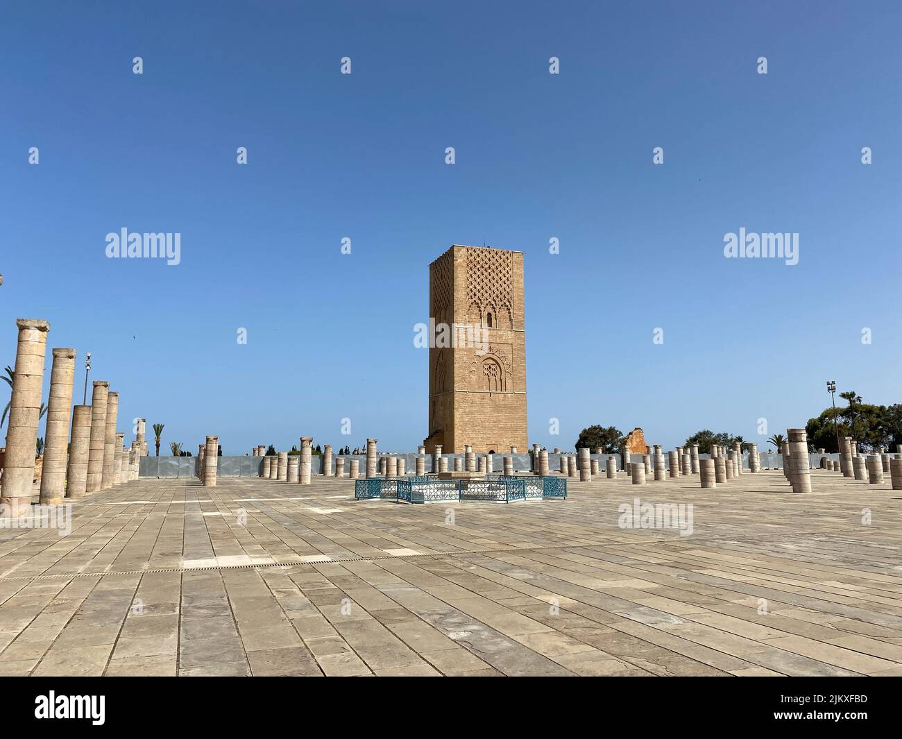 Old Hassan tower mosque architecture Stock Photo - Alamy