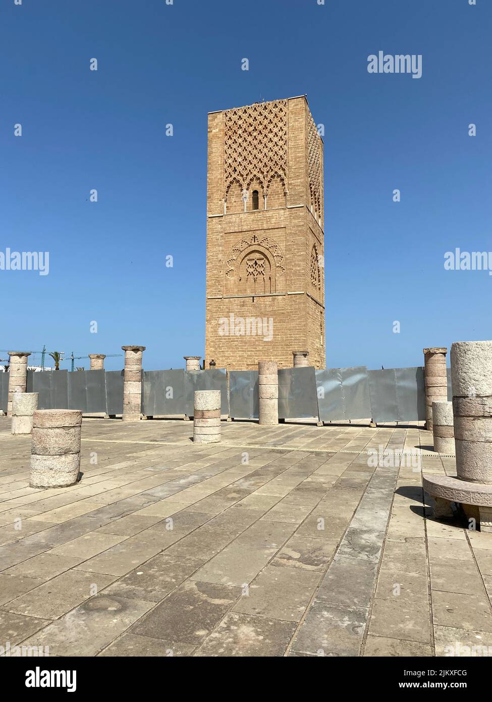 Ancient Hassan tower mosque architecture Stock Photo - Alamy