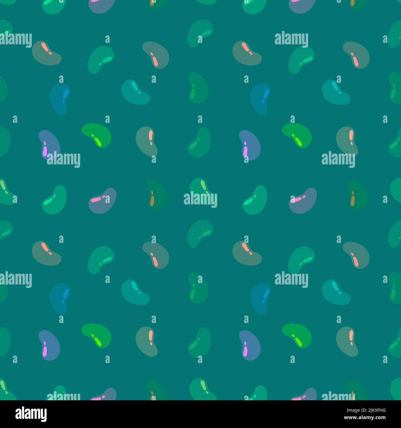 Summer cartoon seamless color beans pattern for notebooks and wrapping ...