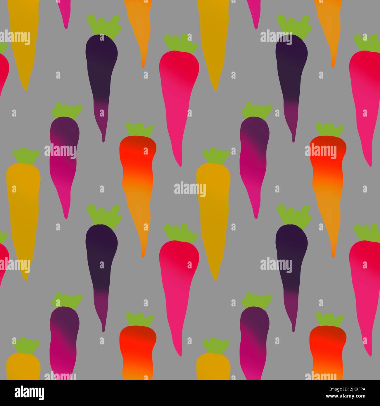 Cartoon vegetable seamless carrot pattern for wrapping paper and ...