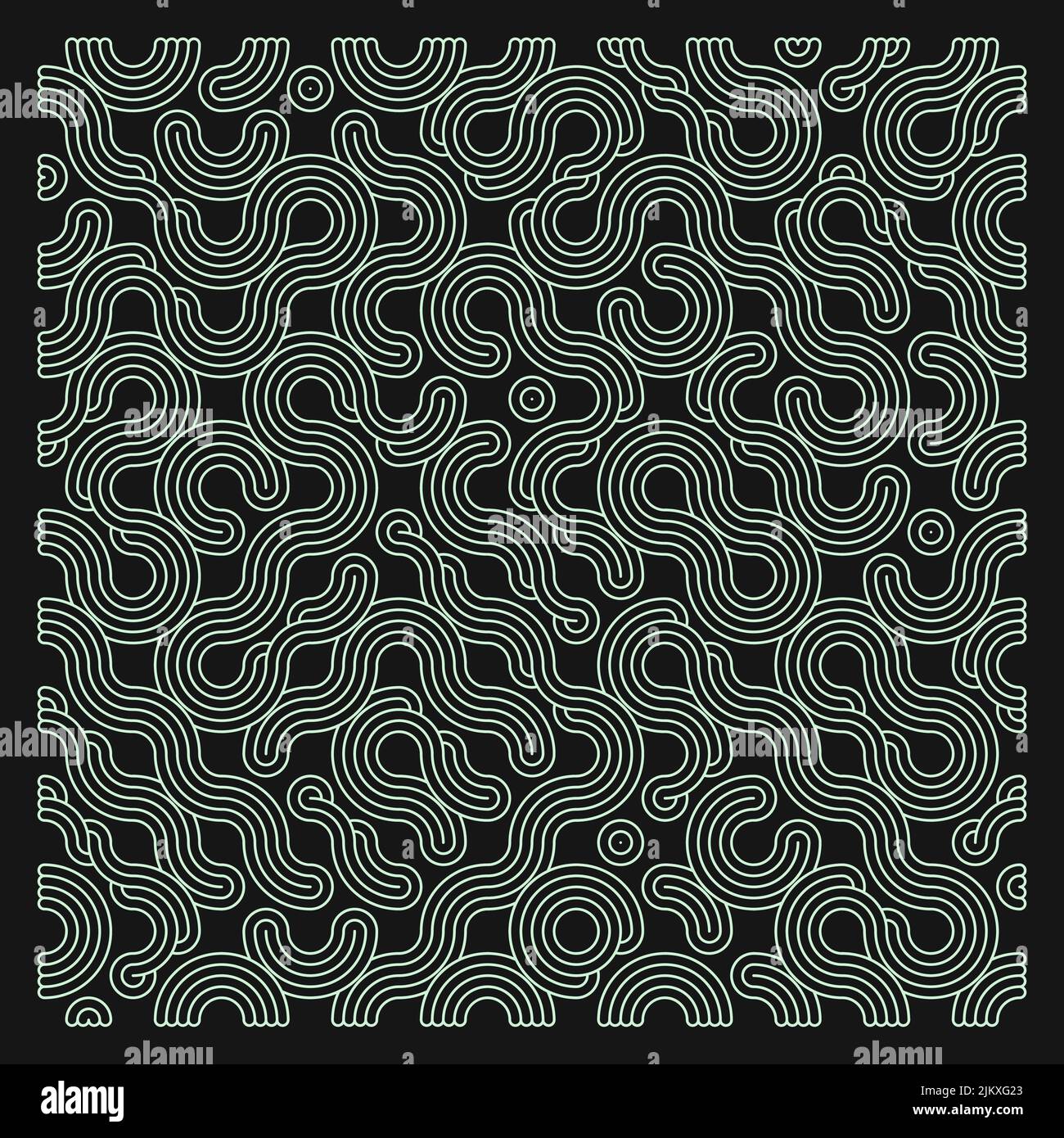 Random color rounded truchet tiling illustration Stock Vector Image ...