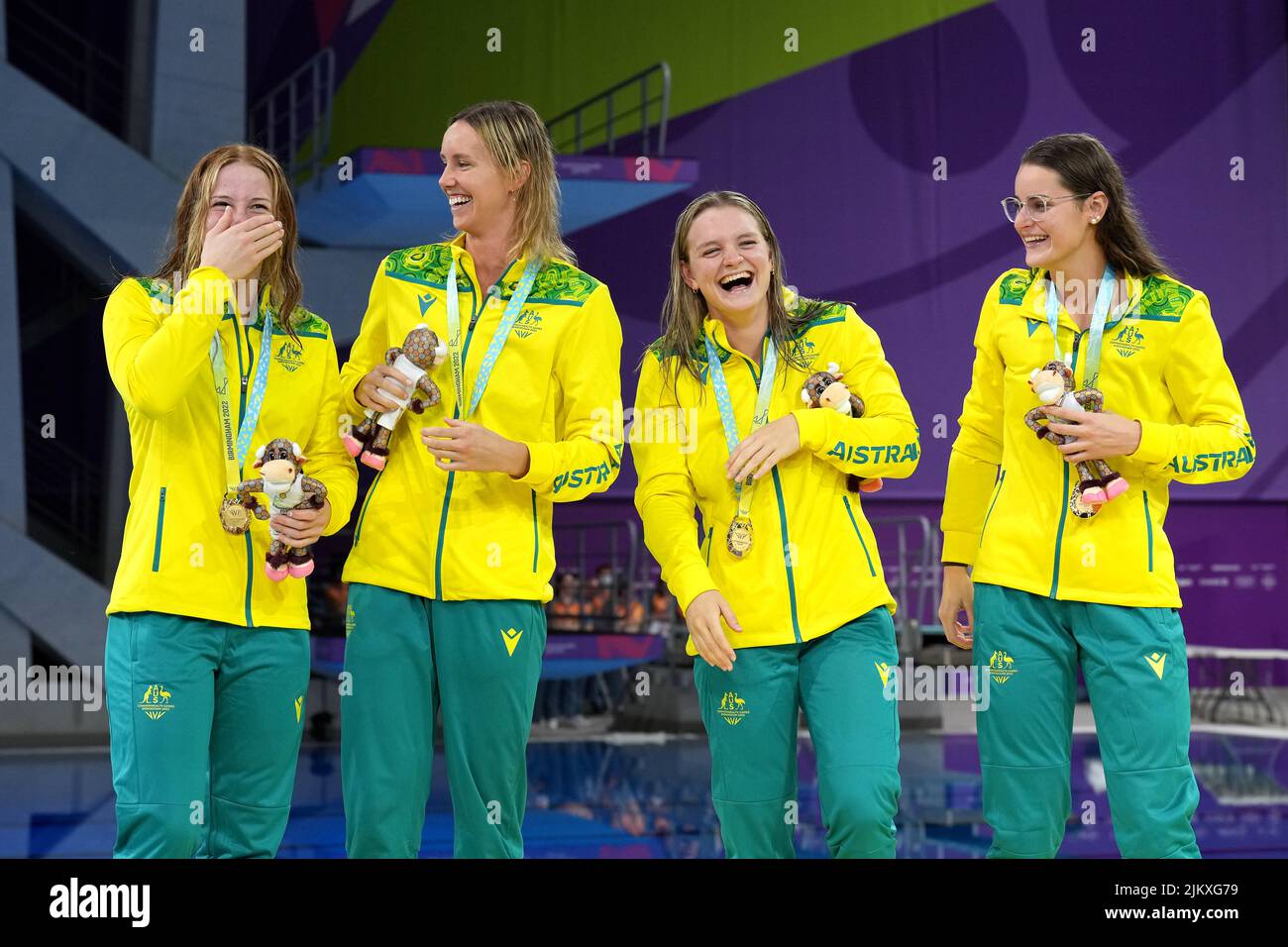 Australia's Mollie O'Callaghan, Emma McKeon, Chelsea Hodges and Kaylee ...