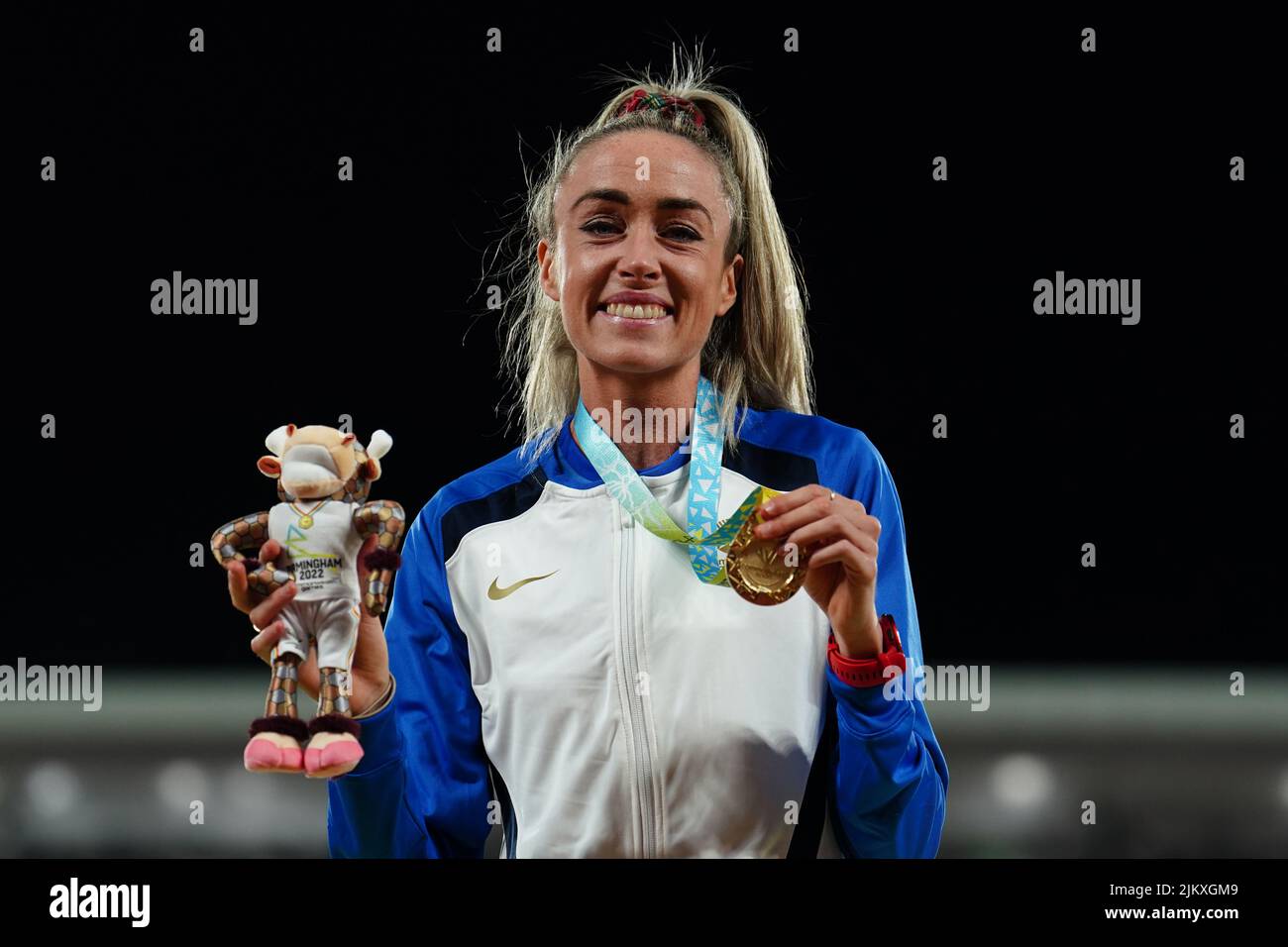 Scotland’s Eilish McColgan with her Gold Medal after winning Gold in ...