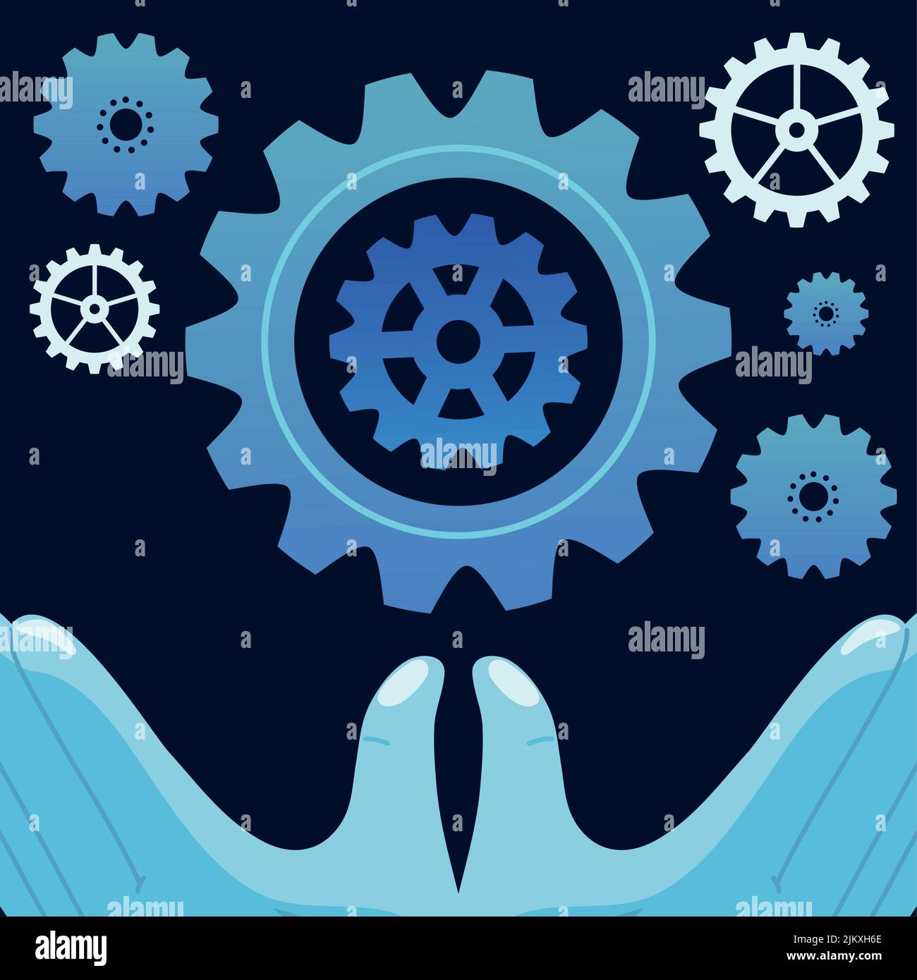 gears machinery pieces Stock Vector Image & Art - Alamy
