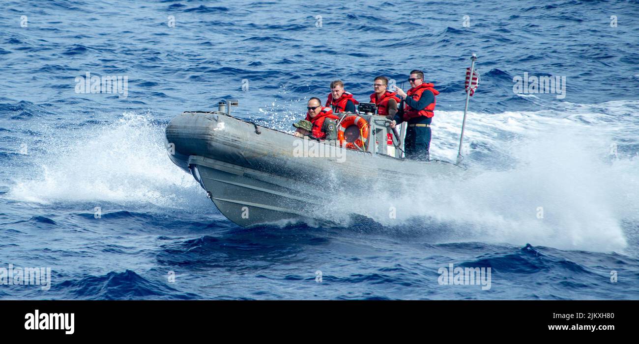 July 1, 2022 - Philippine Sea - Capt. Fred Goldhammer, commanding ...