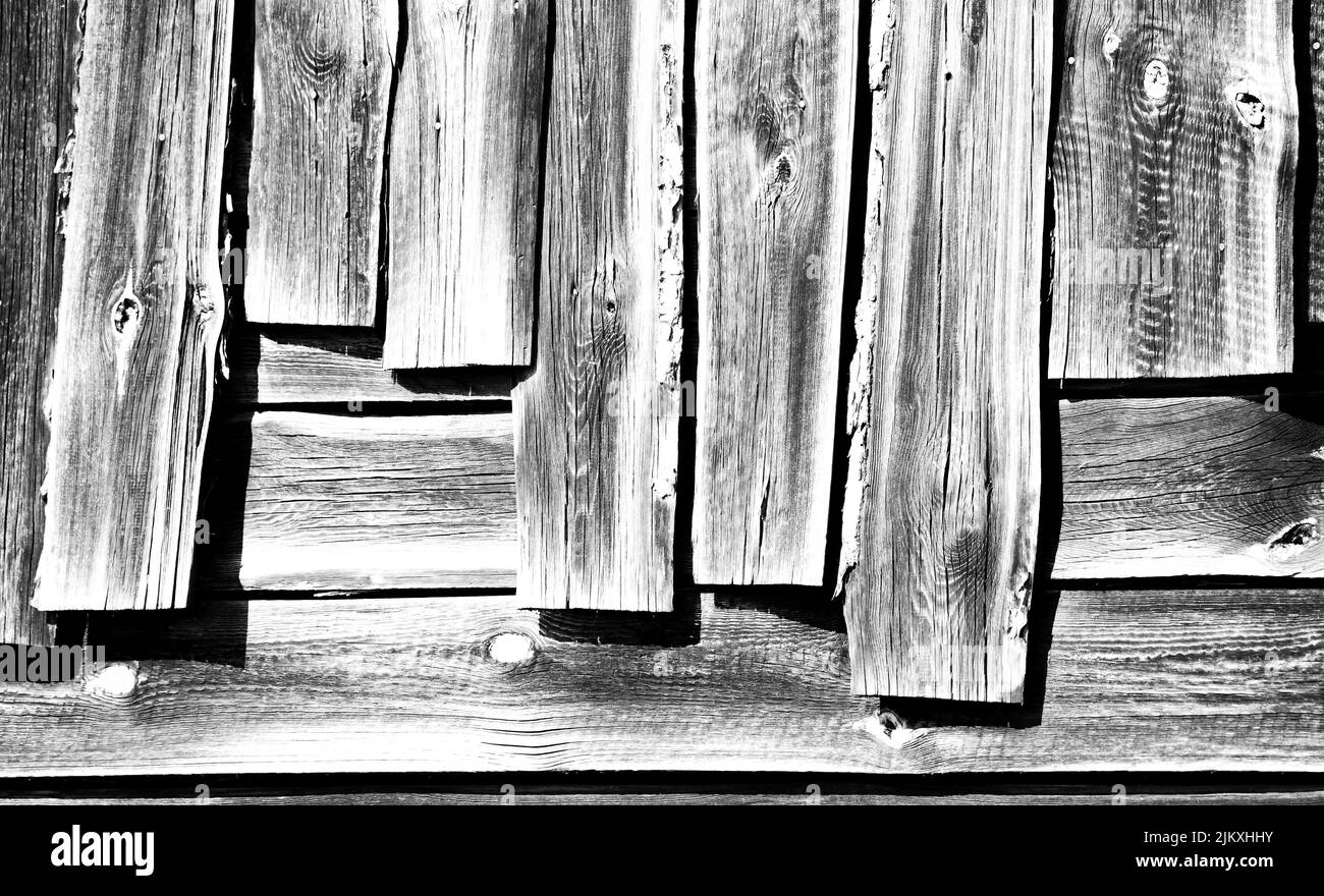 Old boards. Wooden background from old boards. Wood texture on dark ...