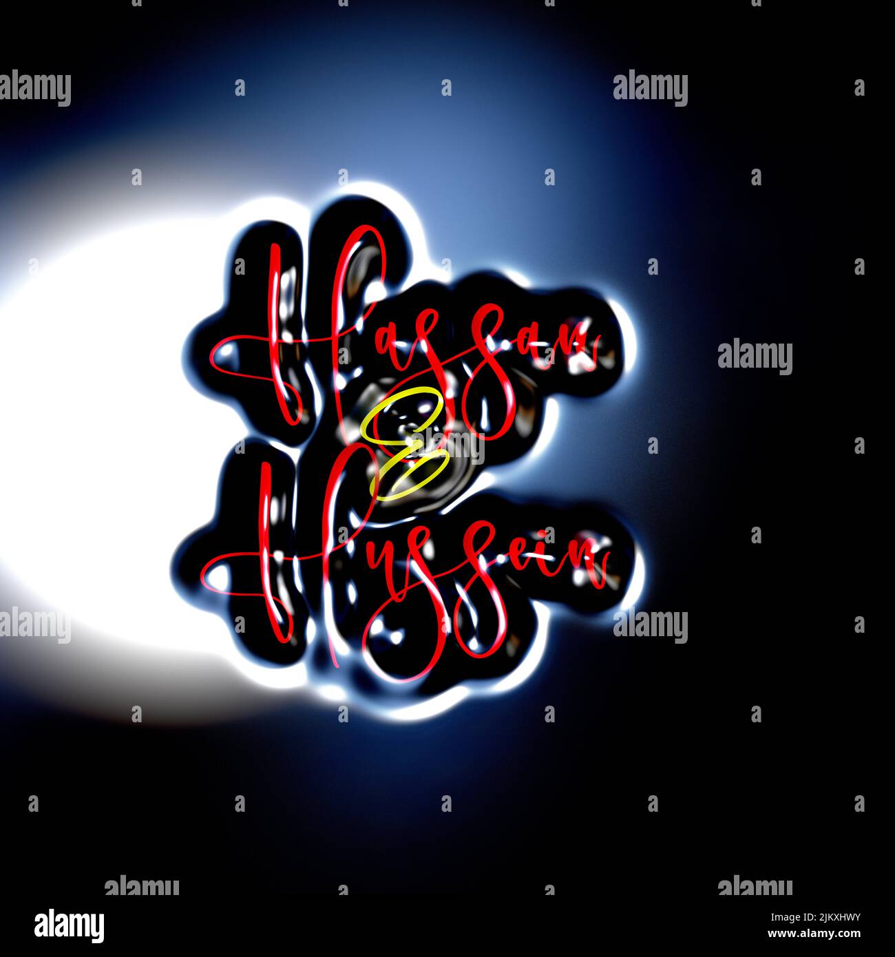 Hassan and Hussein, owners of the heavens as per Islamic faith Stock ...