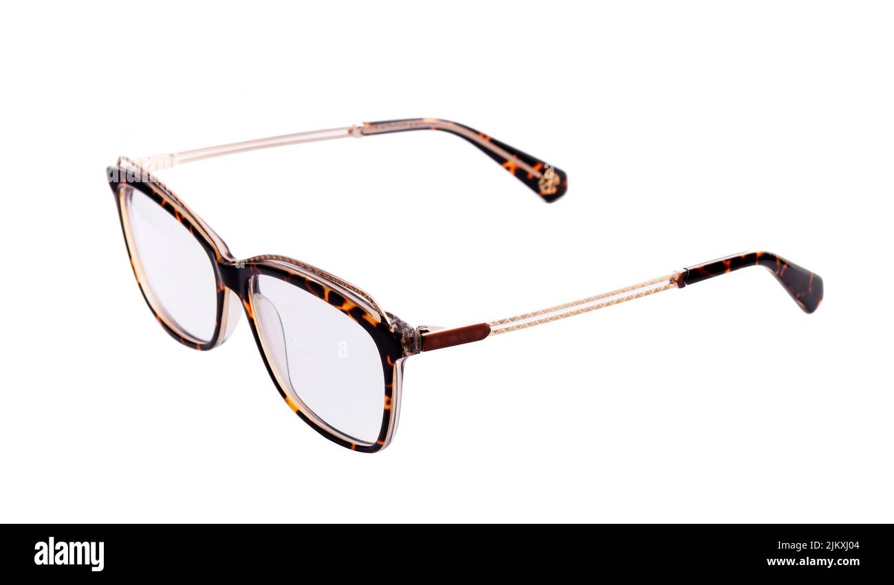 A beautiful shot of optic eyeglasses on a white background Stock Photo ...
