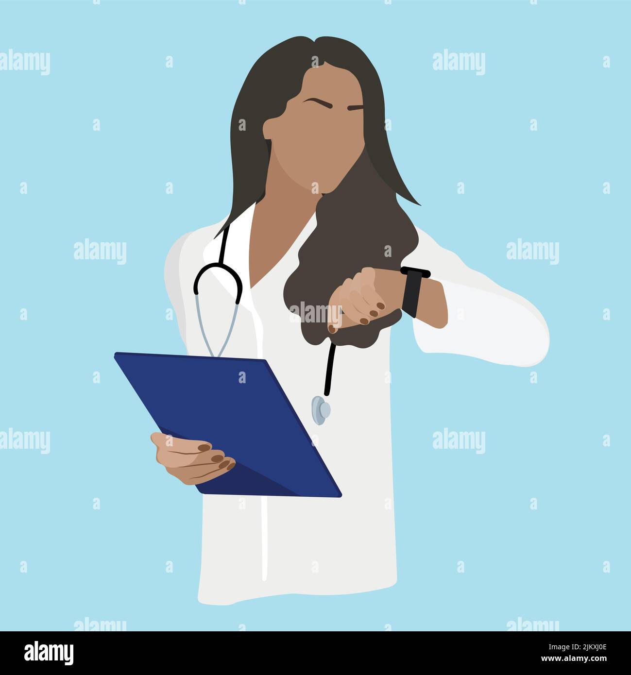 Medical personnel team, character of doctors and nurses wearing a ...