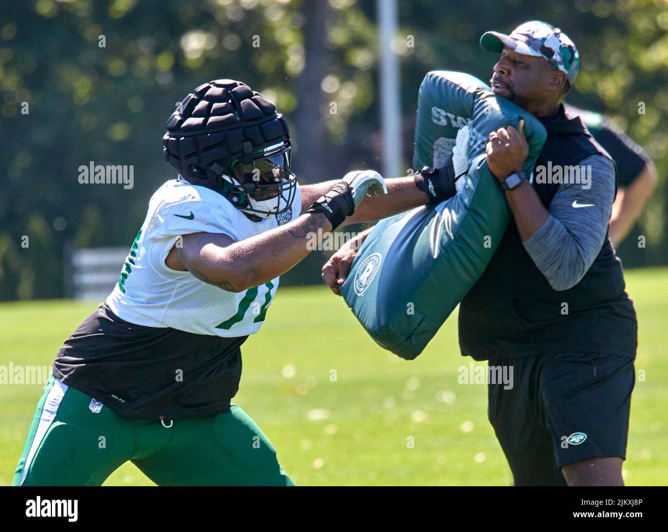 August 3, 2022, Florham Park, New Jersey, USA: New York Jets' tackle ...