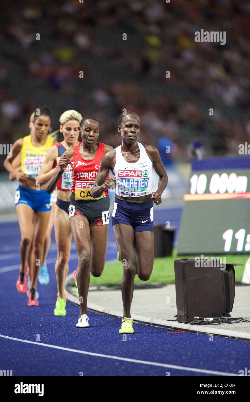 Lonah Chemtai Salpeter participating in the 10.000 meters at the ...
