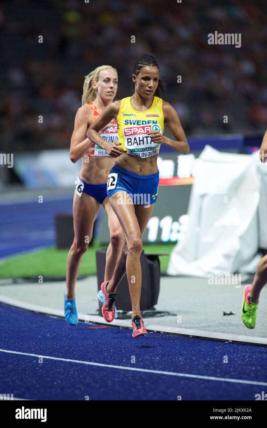 Meraf Bahta participating in the 10.000 meters at the European ...