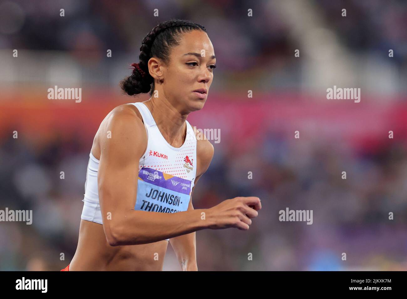 Katerina Johnson-Thompson running in the 800m on her way to winning the ...