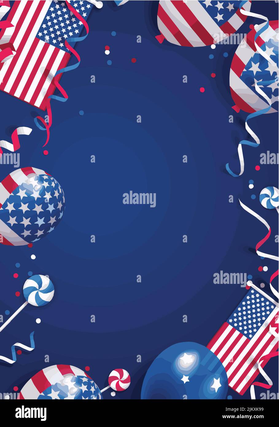 A vertical shot of an American patriotic background Stock Vector Image ...