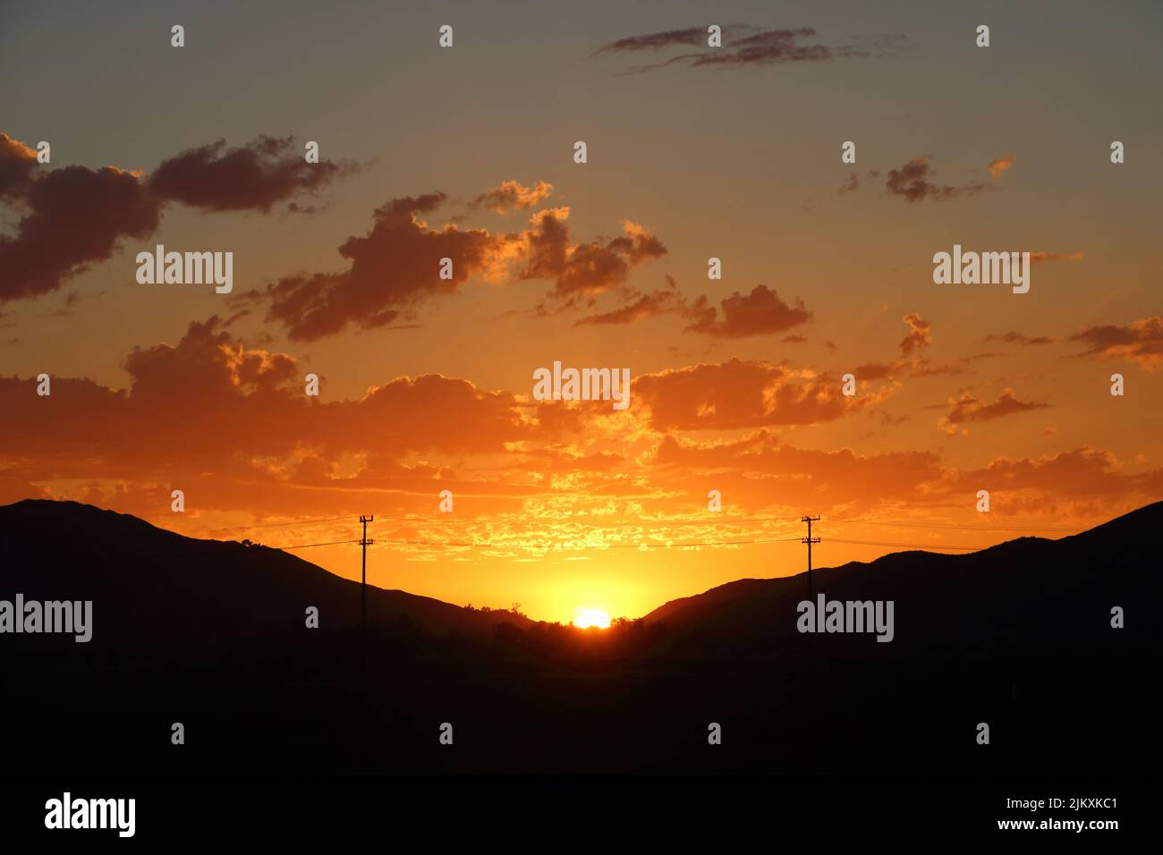 Sunset Views. Timing is everything Southern California sky Stock Photo ...