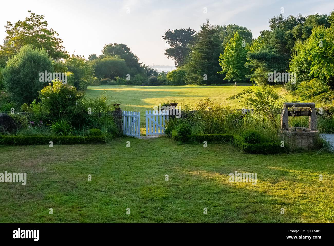Beautiful garden in Arz island in the Morbihan gulf Stock Photo - Alamy