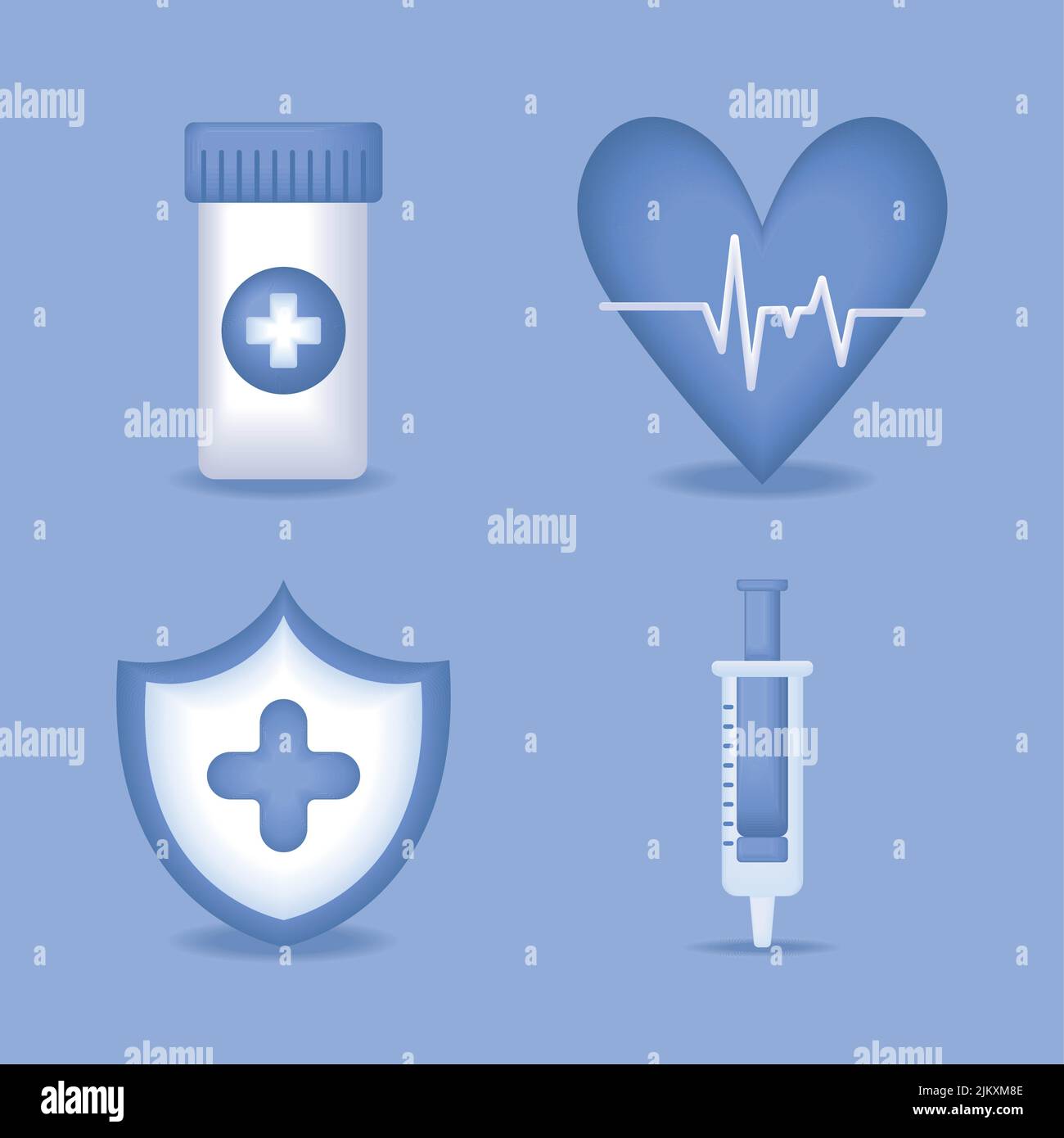 set icon medicine health Stock Vector Image & Art - Alamy