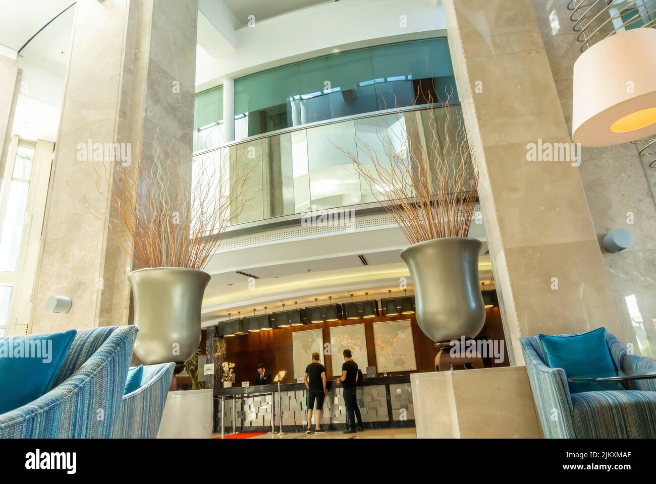 Sheraton Ankara hotel lobby and reception hall, Turkey Stock Photo - Alamy
