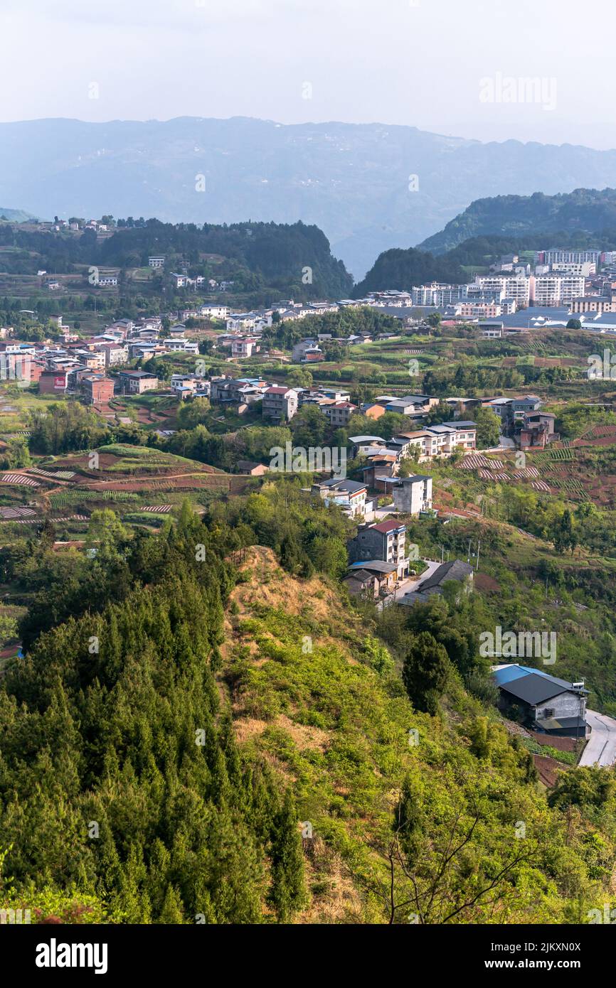 Beautiful town in China chong Stock Photo - Alamy