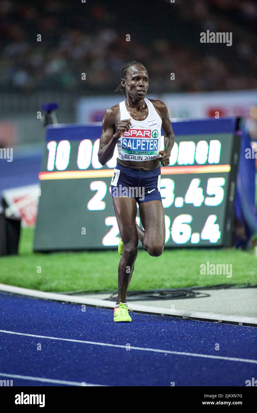 Lonah Chemtai Salpeter participating in the 10.000 meters at the ...