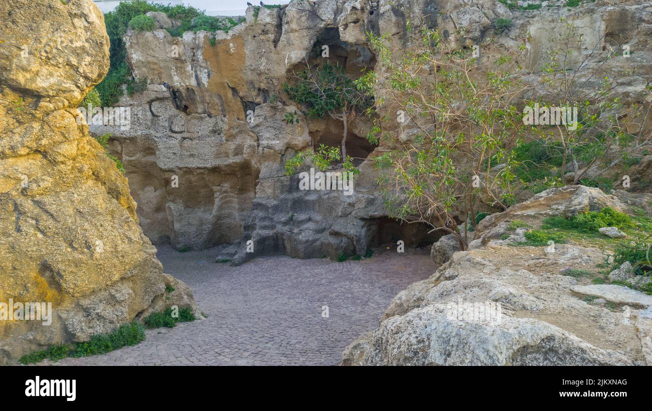 The historical famous Hercules Cave, Tangier Stock Photo - Alamy