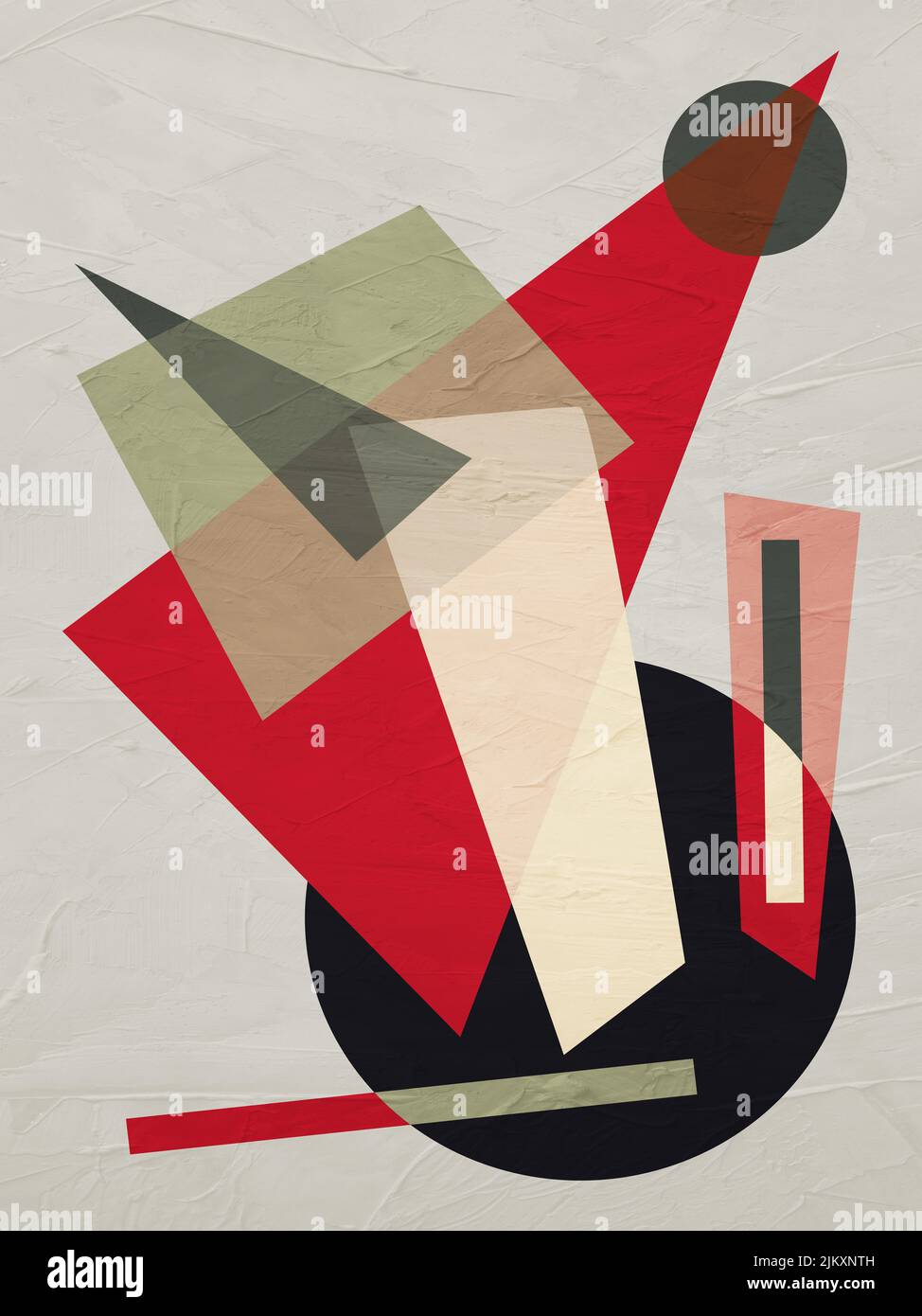 Abstract art of geometric shapes with colorful texture, modern art and ...