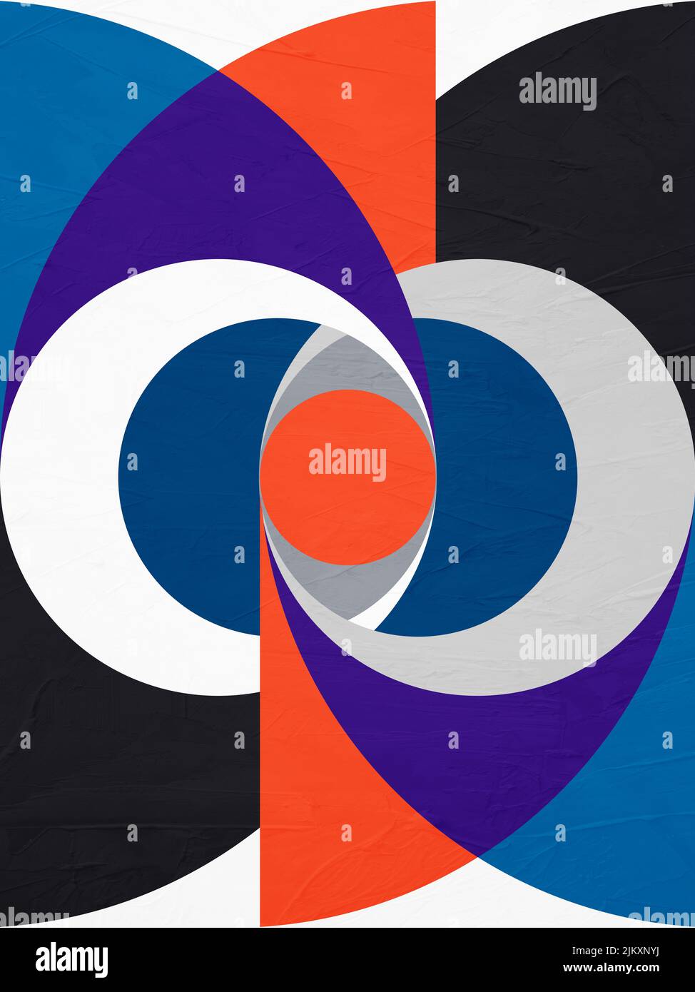 Abstract art of geometric shapes with colorful texture, modern art and ...