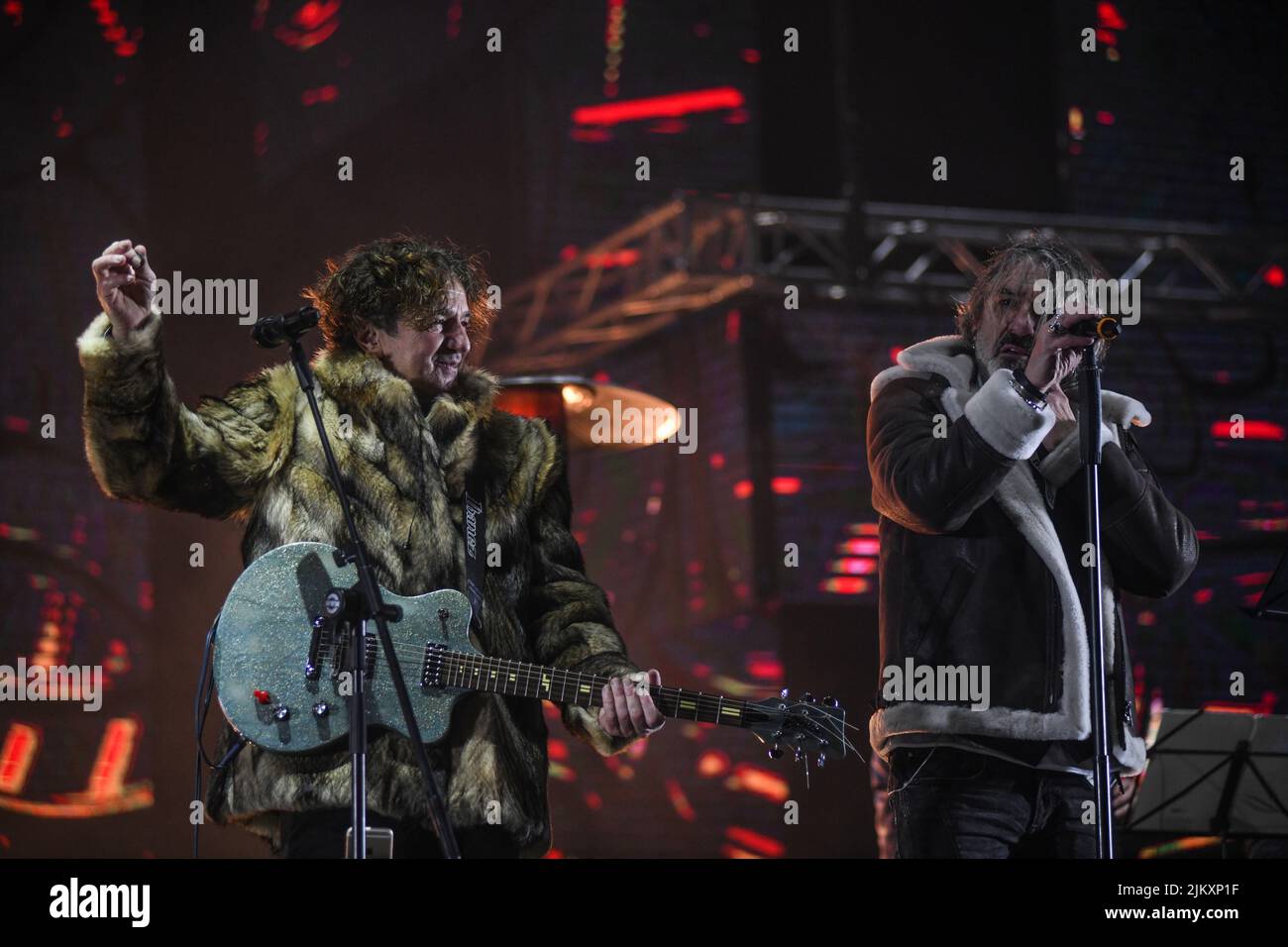 Mladen Vojicic Tifa and Goran Bregovic. Belgrade New Year Concert 2021 ...