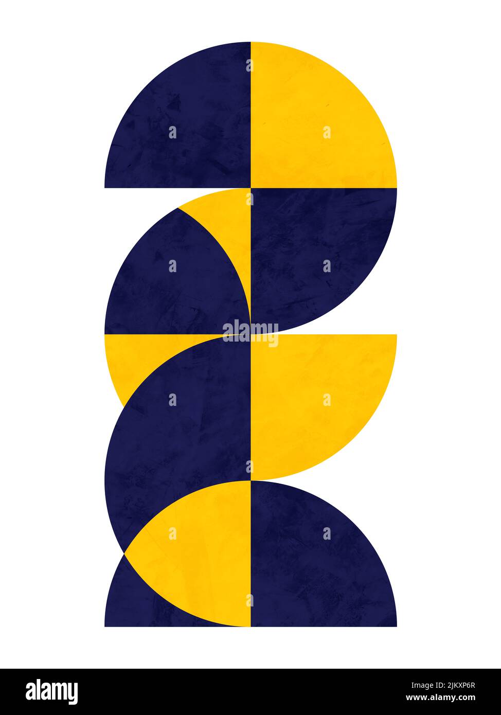 Abstract art of geometric shapes with colorful texture, modern art and ...