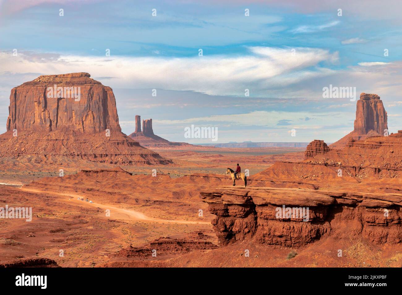A view of the Monument Valley from John Ford point in Utah, The USA ...