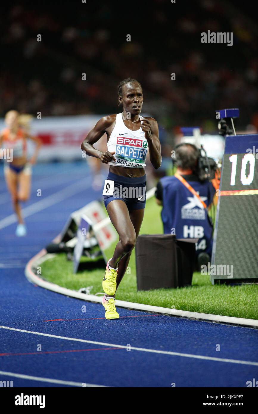 Lonah Chemtai Salpeter participating in the 10.000 meters at the ...