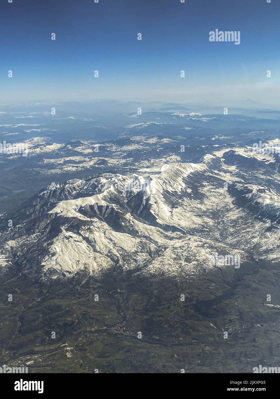 The aerial shot of a volcanic group is a stratigraphic group consisting ...