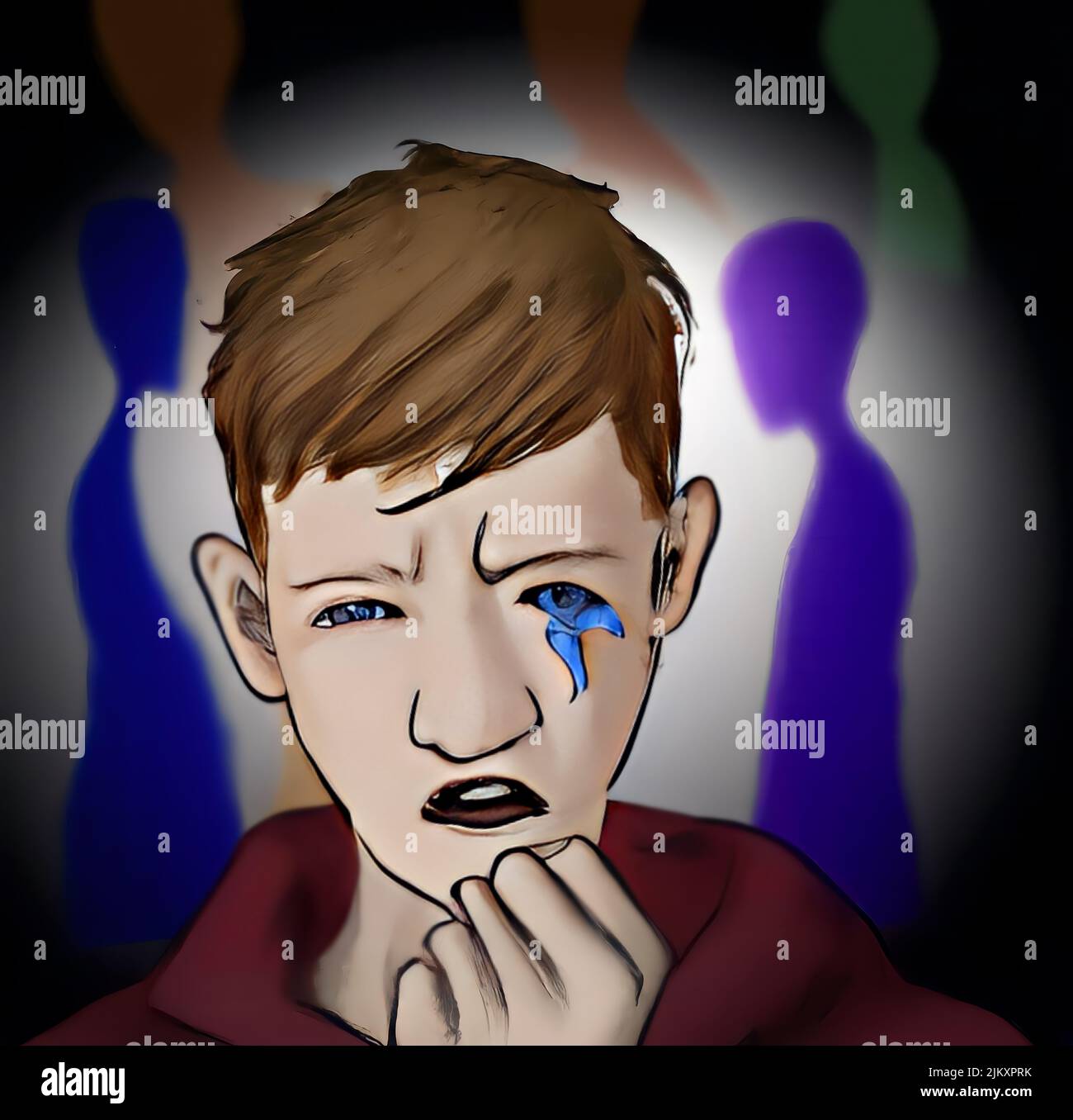 Left Eye Crying Drawing