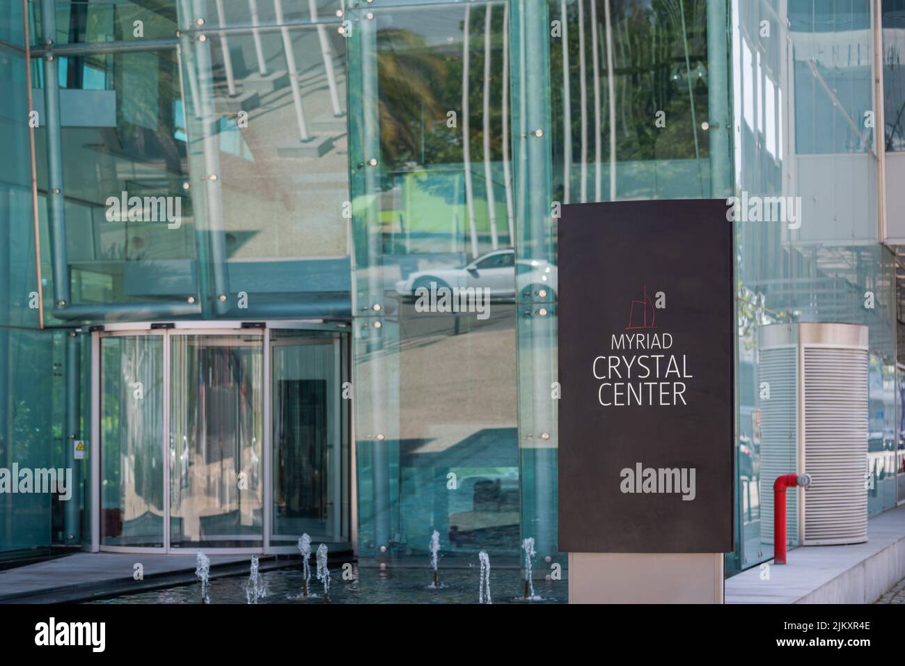 The SANA Myriad Crystal and Congress Center in Parque das Nacoes Stock ...