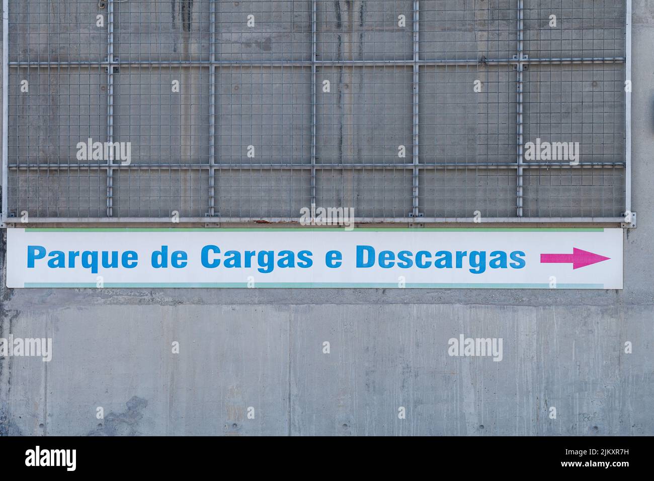 An information and direction board for loading and unloading Stock ...