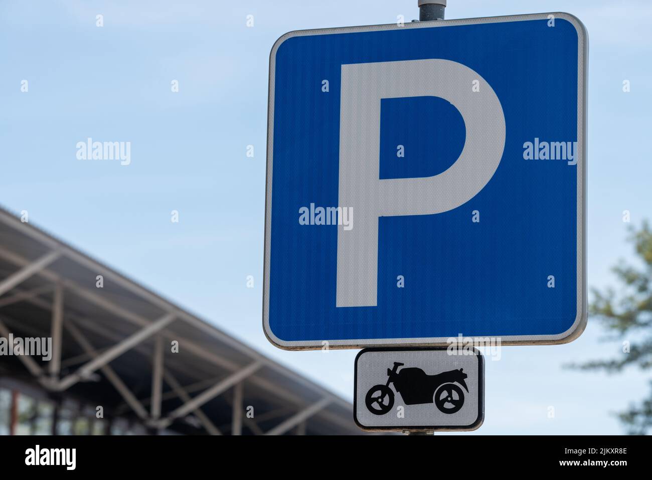 A Motorcycle Parking Sign In The Street Stock Photo Alamy a-motorcycle-parking-sign-in-the-street-stock-photo-alamy